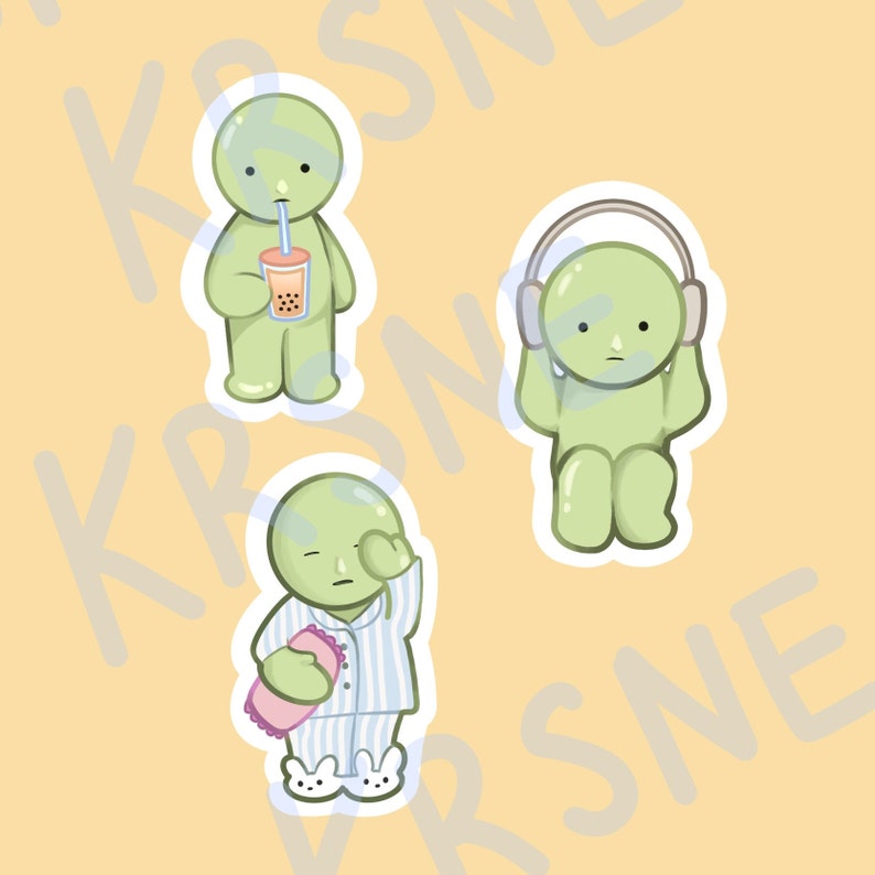 Smiski Sticker Pack PREORDER - Etsy