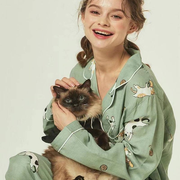 Cat Pajamas - Etsy