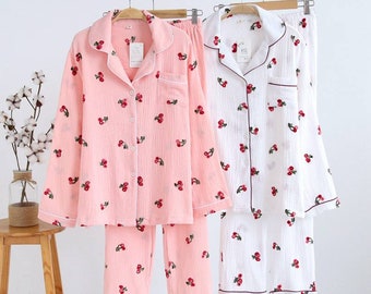 Cherry Pajamas - Etsy