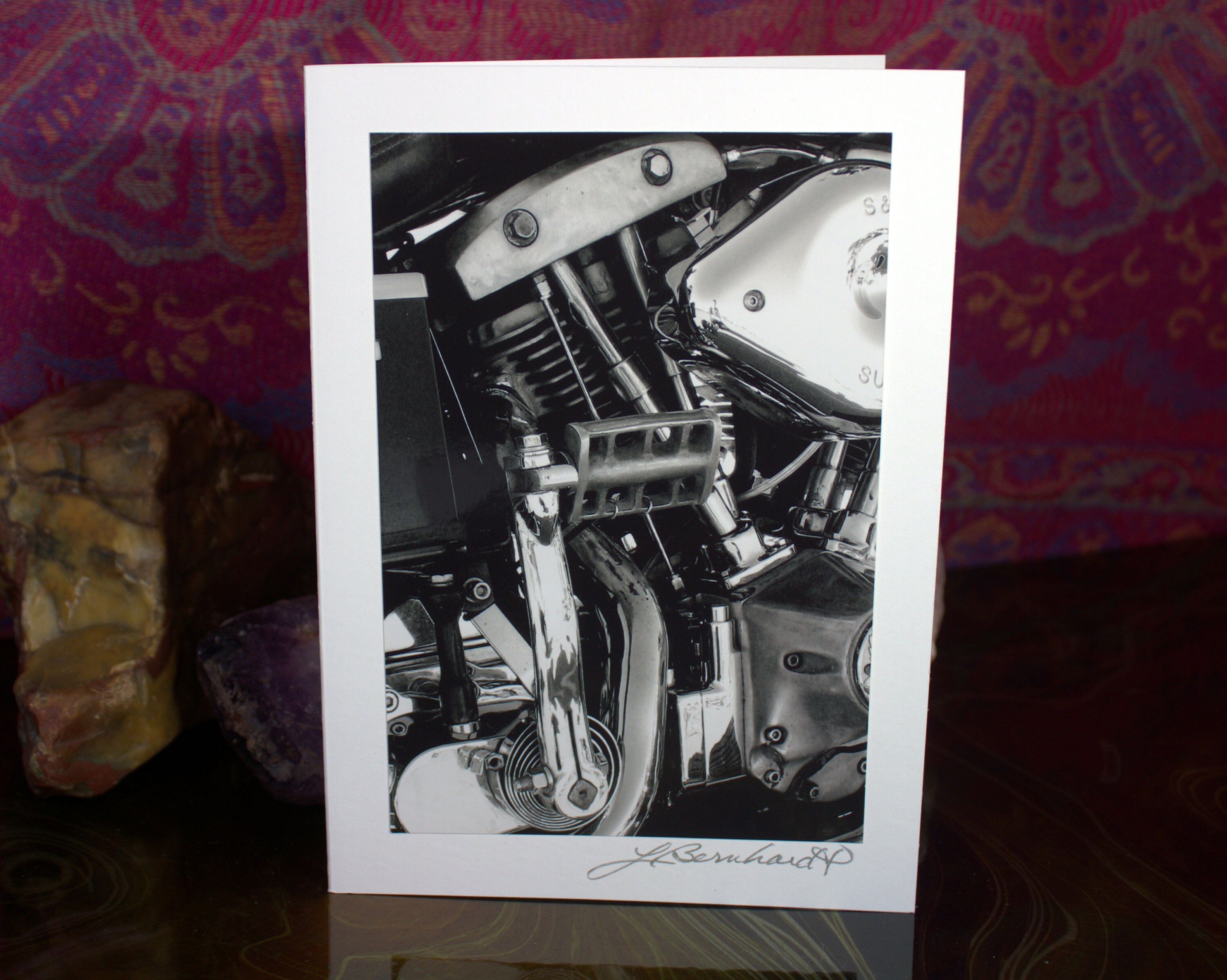 Harley Motorcycle Photo Cards, Signed Fine Art Stationary, Upcycled Map ...