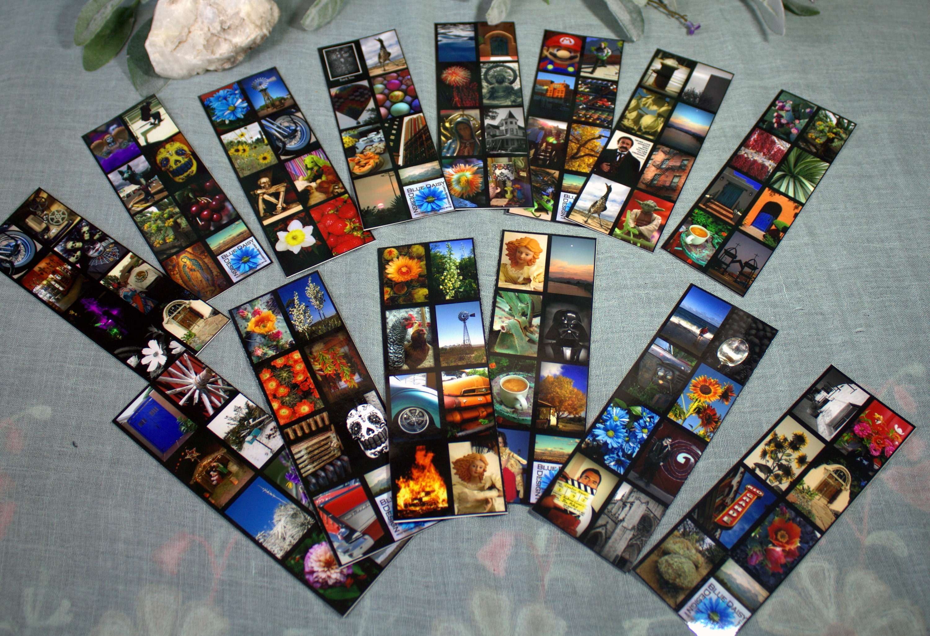 Photo Collage Bookmarks, Photo Bookmark Gift, Modern Mini Photography ...