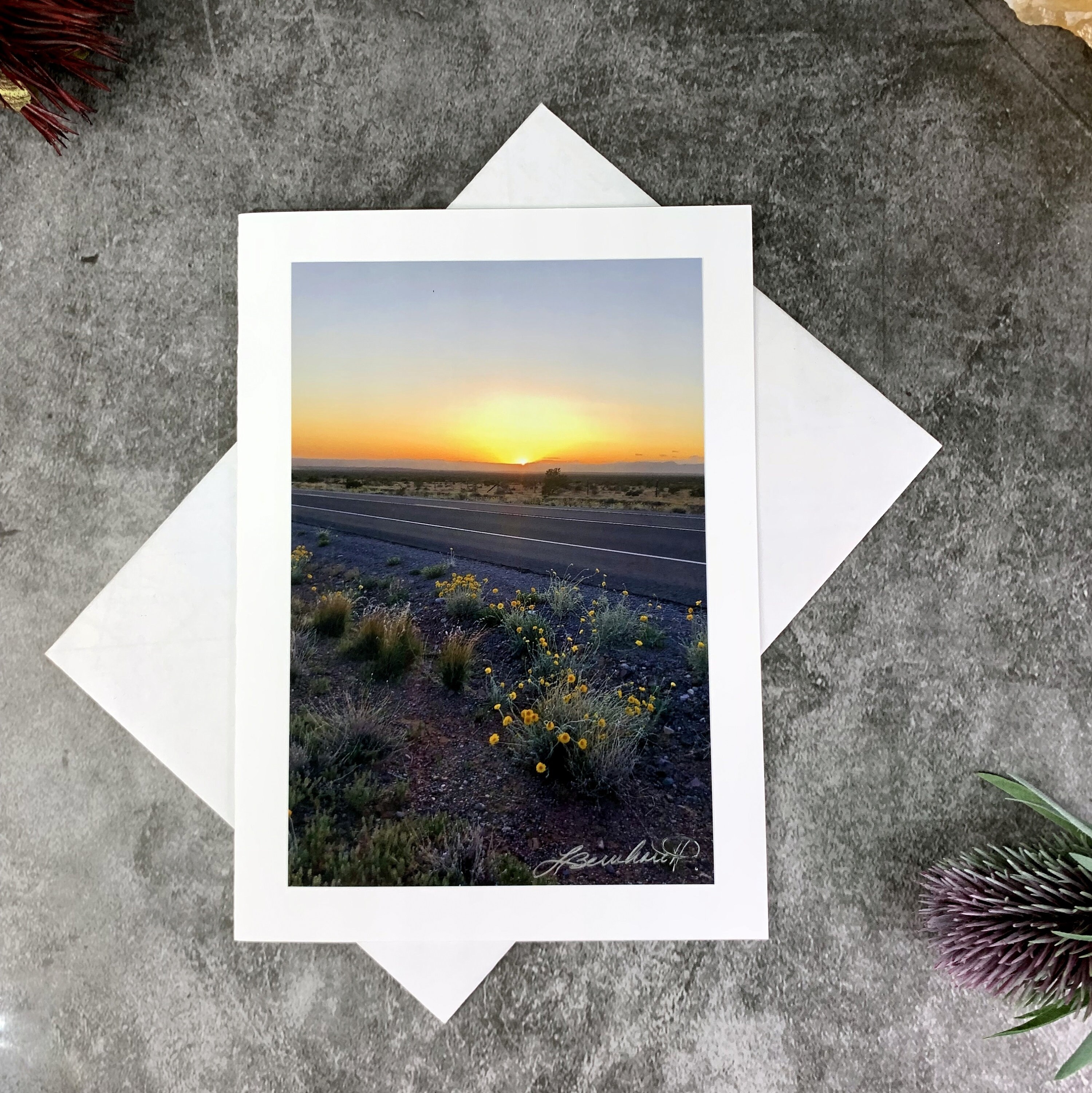 Sunset Photography Photo Cards, Mountains Scene Note Cards, 5x7 SW ...
