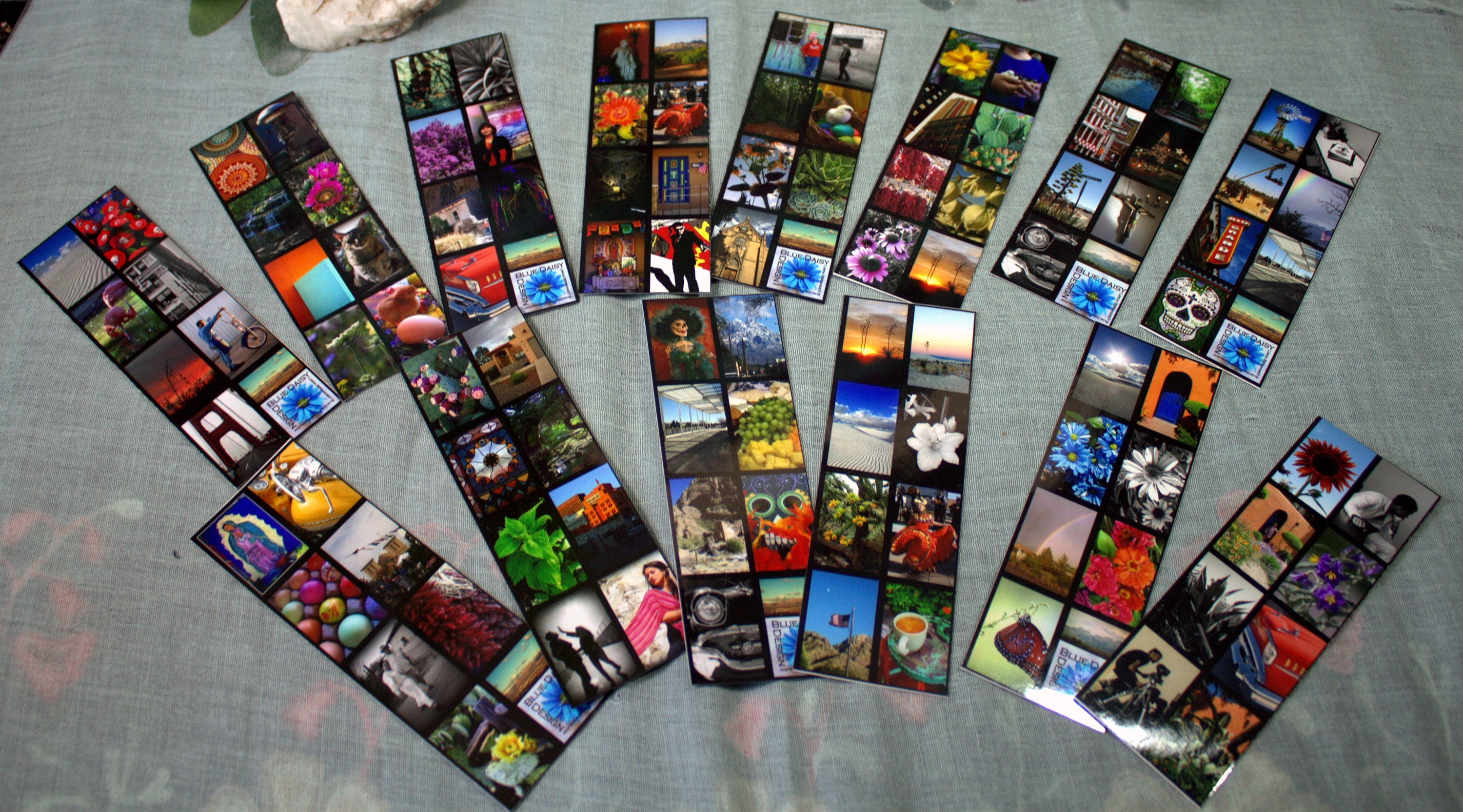 Photo Collage Bookmarks, Photo Bookmark Gift, Modern Mini Photography ...