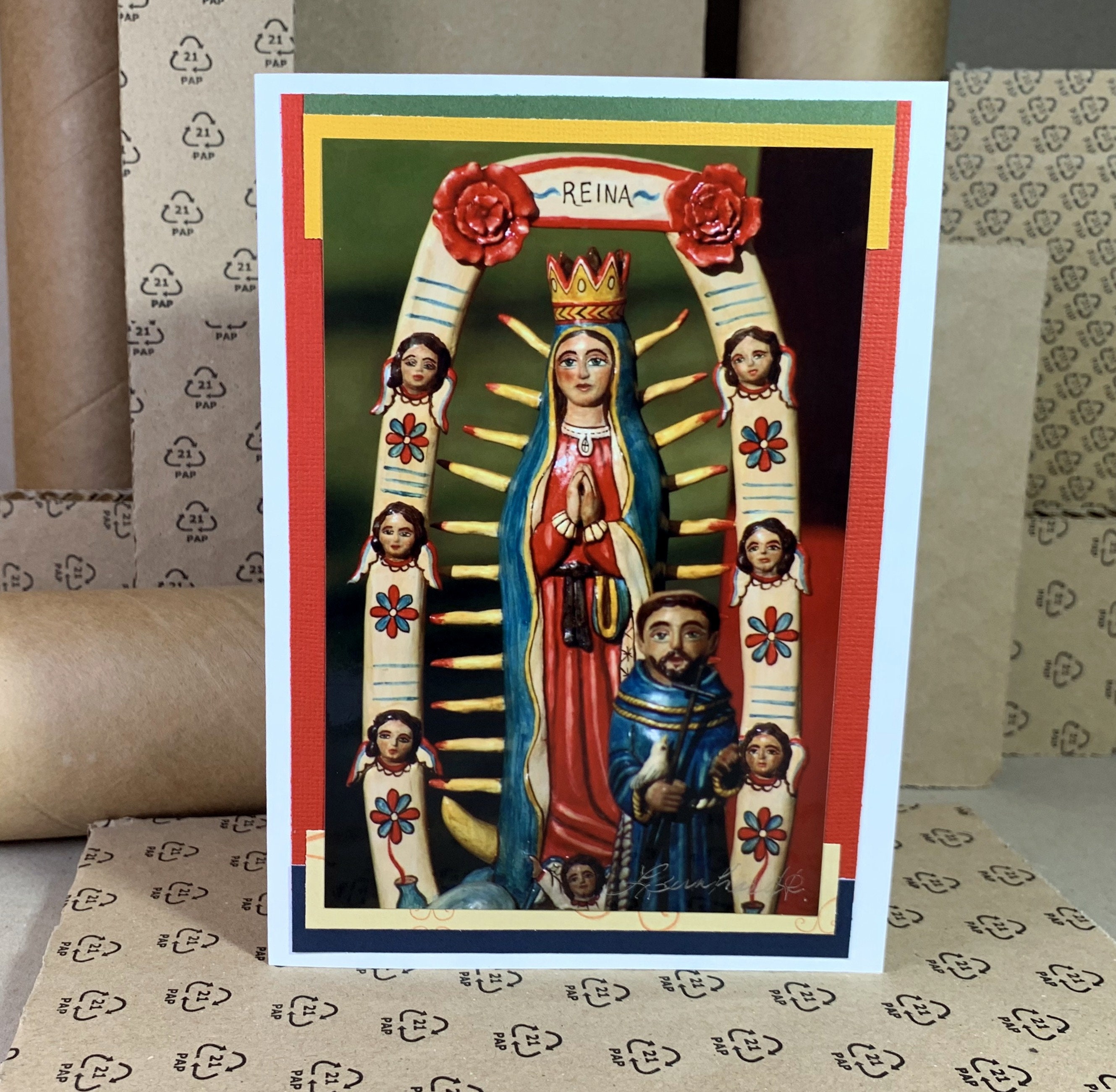 Sacred Heart Photo Card, Our Lady of Guadalupe Photo Card, Virgin Mary ...