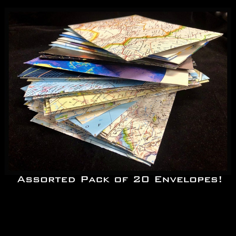 Atlas Map Envelopes - Etsy