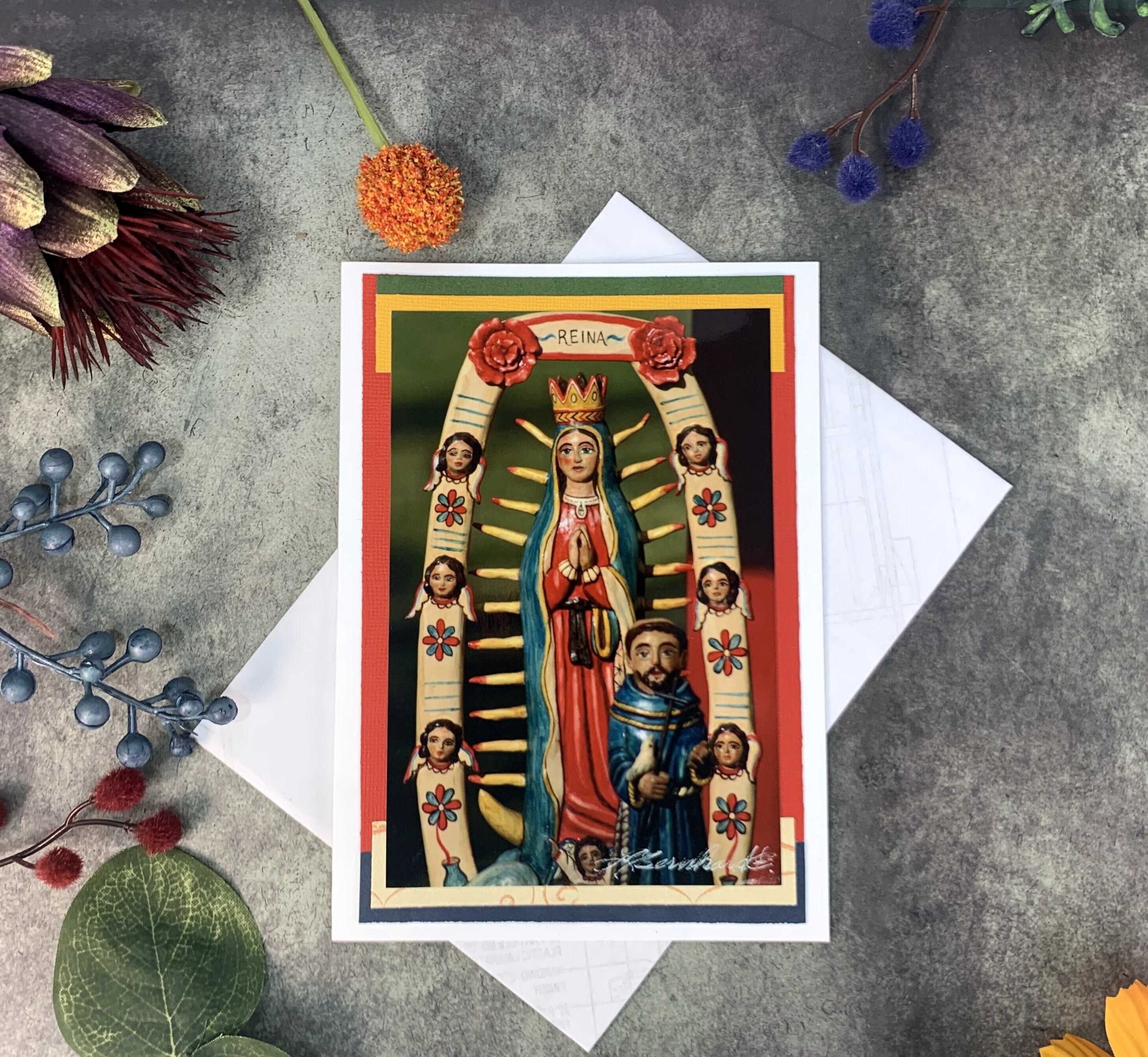 Sacred Heart Photo Card, Our Lady of Guadalupe Photo Card, Virgin Mary ...