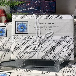 Recycled Sheet Music Paper Envelopes, Upcycled Music Sheet Stationary ...