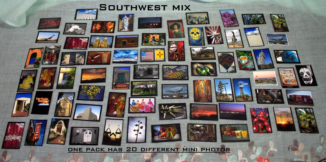 Mini Photos, Miniature Photographs, Mini Collage Pack, DIY Miniature ...