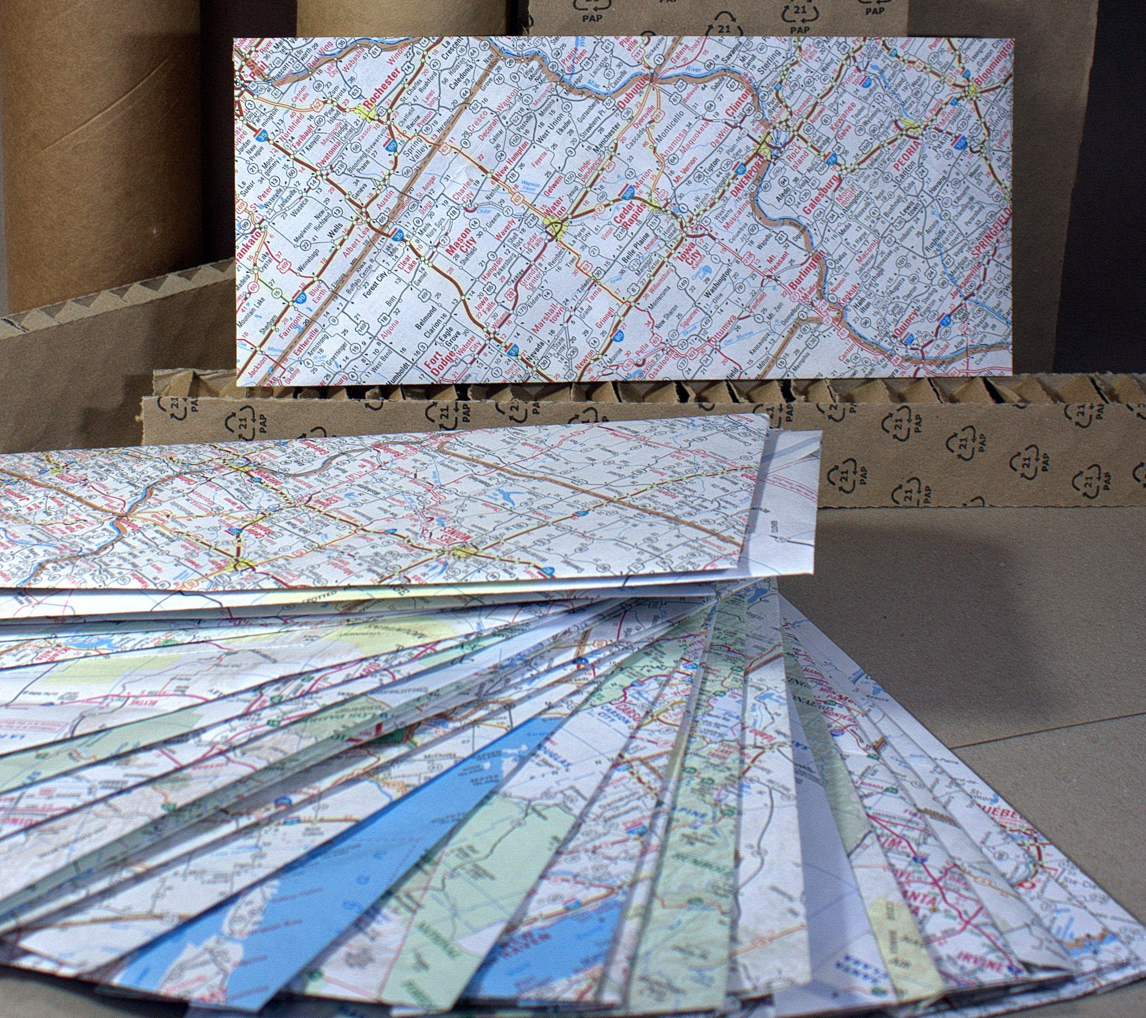 Business Envelopes 10 Recycled Map Paper Envelopes Cash - Etsy