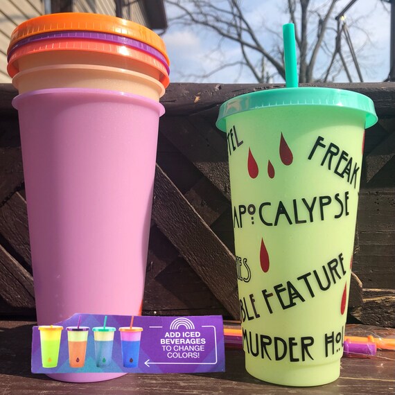 American Horror Story AHS AHS Cup Cold Cup Color Change - Etsy