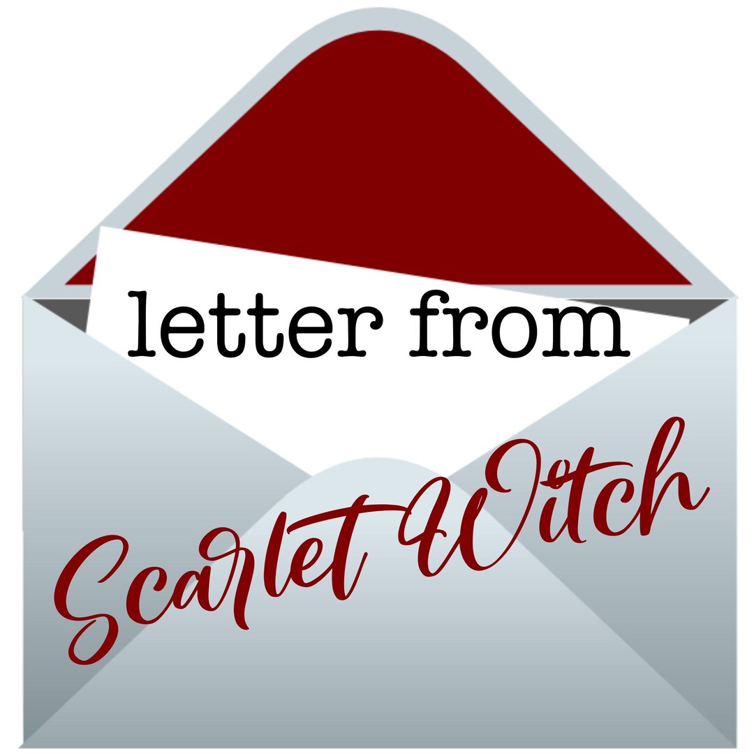 Personalized Letter From Scarlet Witch, Wanda Maximoff, Wandavision ...