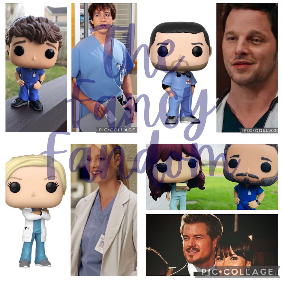 Greys Anatomy, Custom Doll, Izzie Stevens, George O’malley, Alex Karev, Lexie Grey, Mark Sloan ...