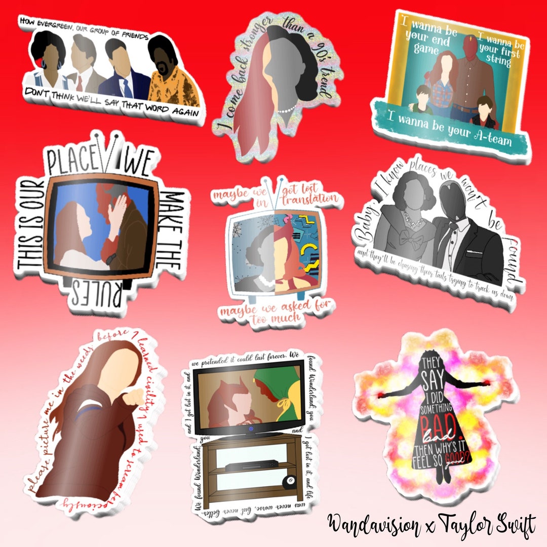 Wandavision Sticker, Wanda Sticker, Vision Sticker, Wandavision Sticker ...