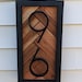 Modern Vertical Herringbone Address Sign - Etsy