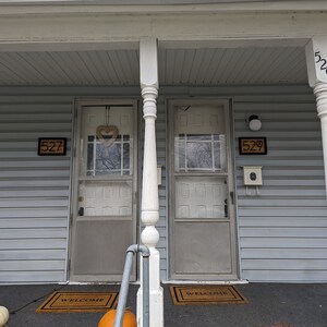 Modern Floating Number Address Sign/ Modern Flat Number Address Sign ...