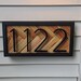 Horizontal Herringbone Address Sign - Etsy