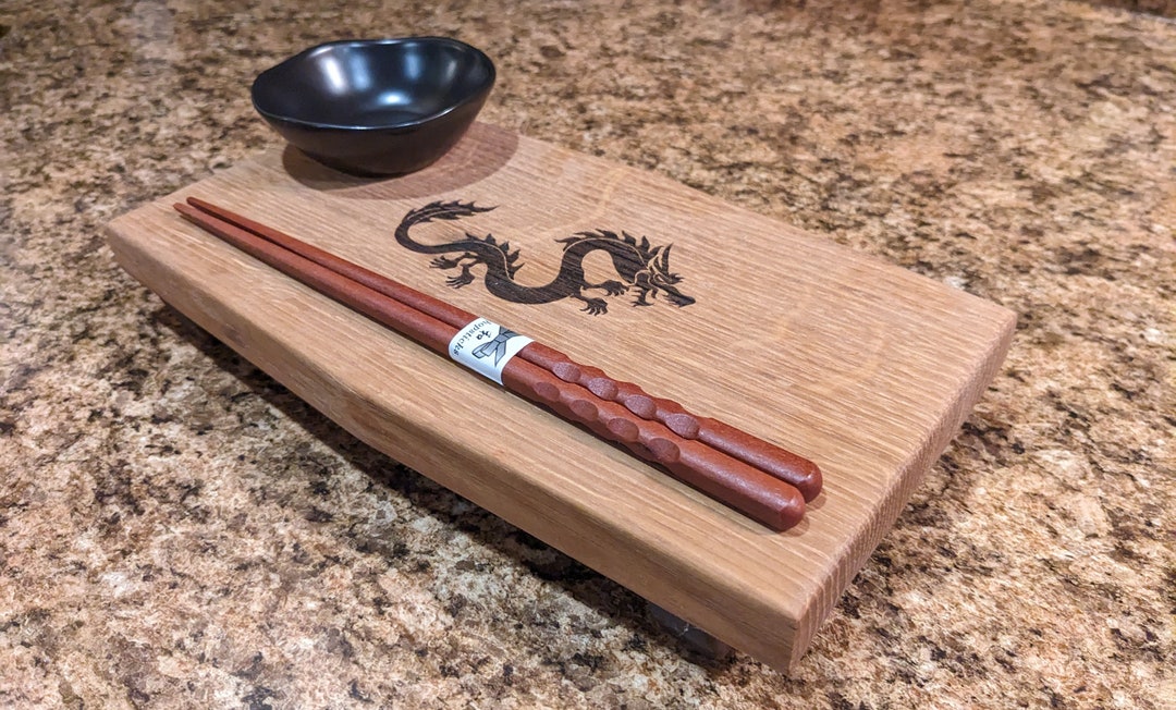 Personalized Handmade Wood Sushi Plate /sushi Board/sushi Serving Tray ...