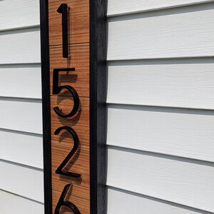 Modern Horizontal Slat Address Sign, Unique House Warming Gift, Custom ...