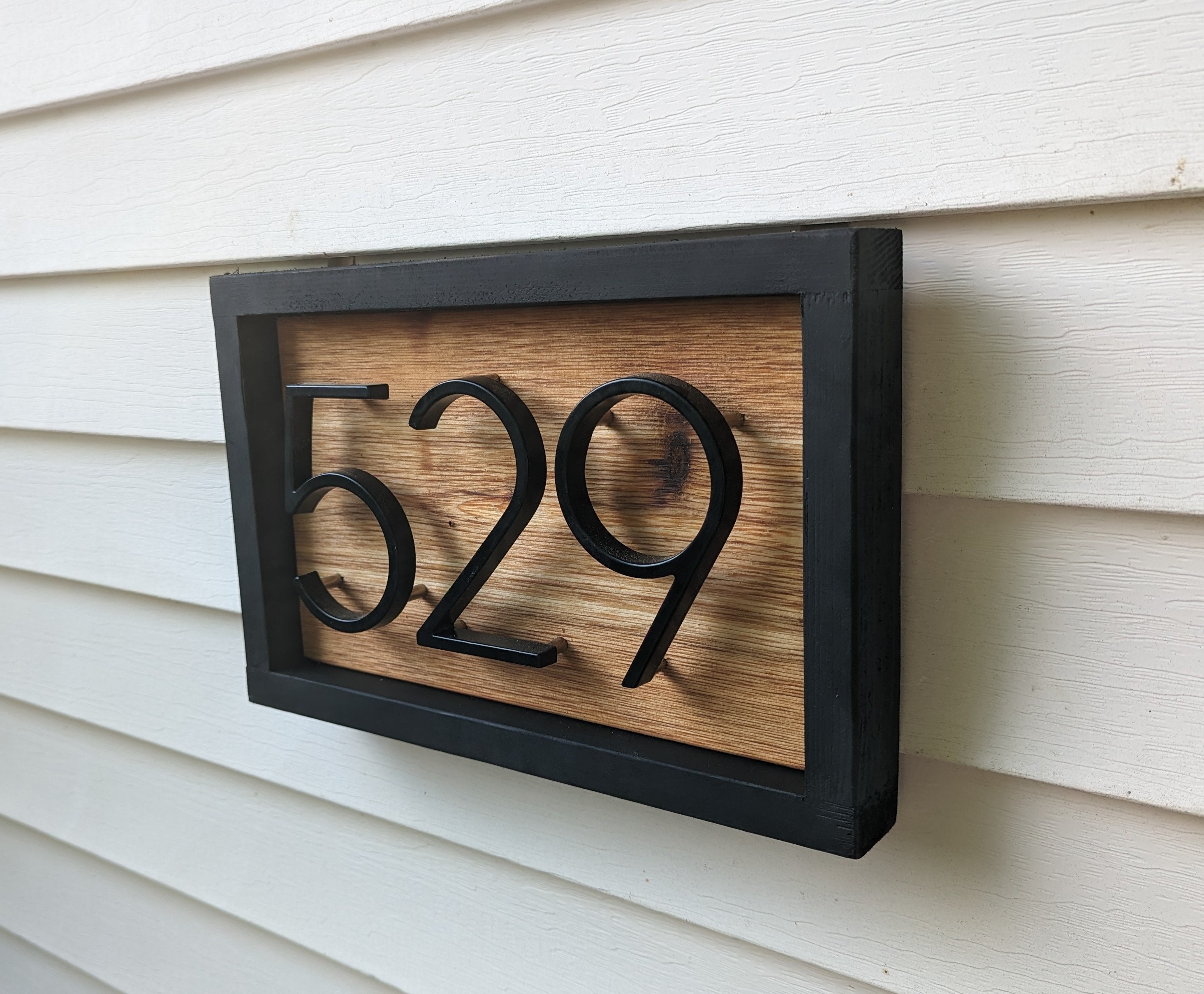 Modern Floating Number Address Sign/ Modern Flat Number - Etsy