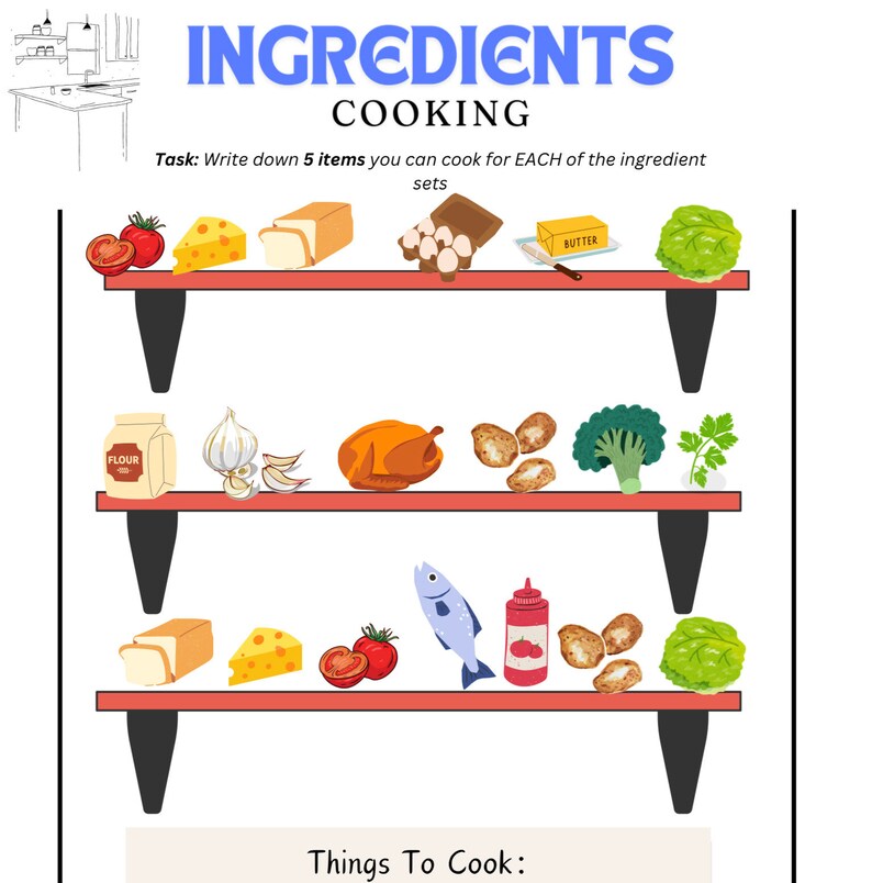 INGREDIENTS LESSON 101, X3 Ingredient Activities for Cooking, Lesson ...