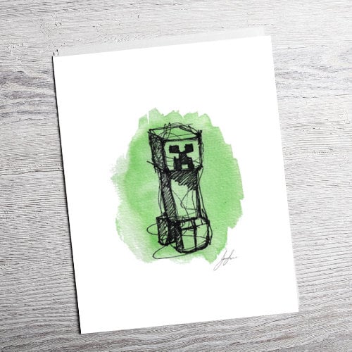 Set of 3 Mine Craft Gift Gaming Print Digital Download Wall Art - Etsy