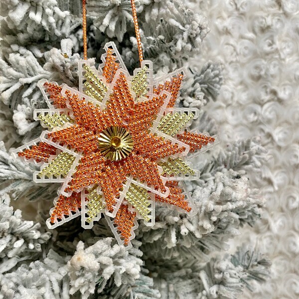 Plastic Canvas Star Ornaments - Etsy