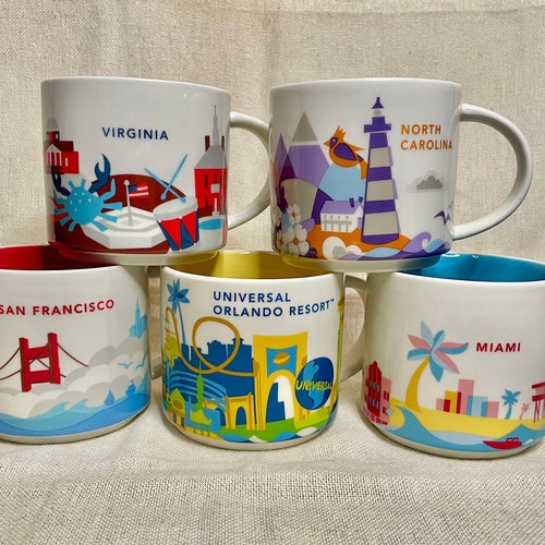 Starbucks You Are Here Series Mugs - Etsy