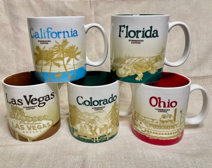 Starbucks Skyline Series Mugs, Las Vegas Mug, Colorado Mug, Ohio Mug ...