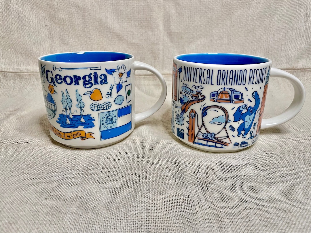 Starbucks Been There Mugs, Georgia Mug, Universal Resort Mug, Florida ...