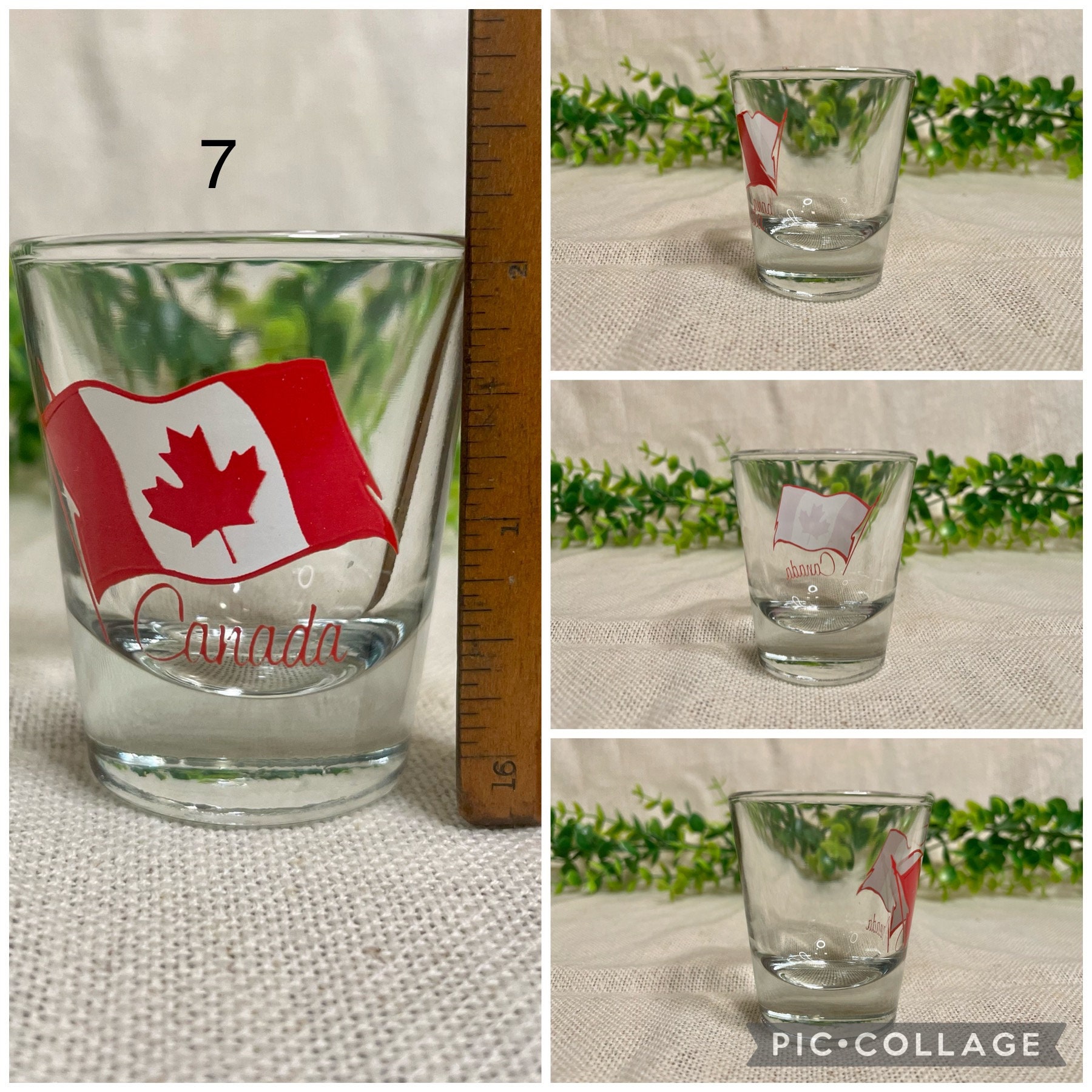 Vintage Canadian Souvenir Shot Glasses Nova Scotia Ville De - Etsy