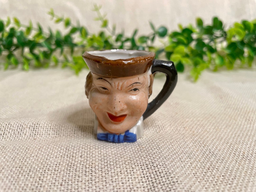 Vintage Tiny Mini Toby Mug Shot Glass Made in Japan - Etsy