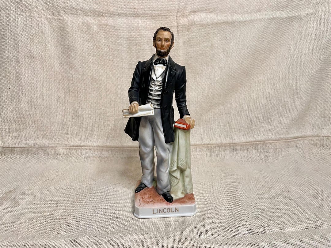 Vintage Lefton Abraham Lincoln Hand Painted Bisque Figurine - Etsy