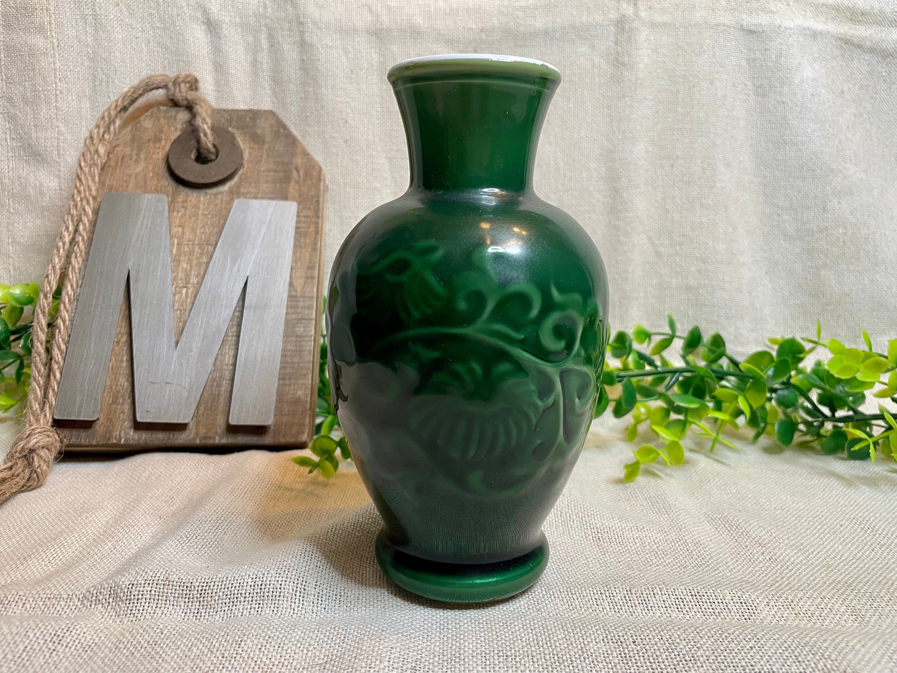 Vintage Avon Jade Green Spring Bouquet Fragranced Vase 1981 - Etsy