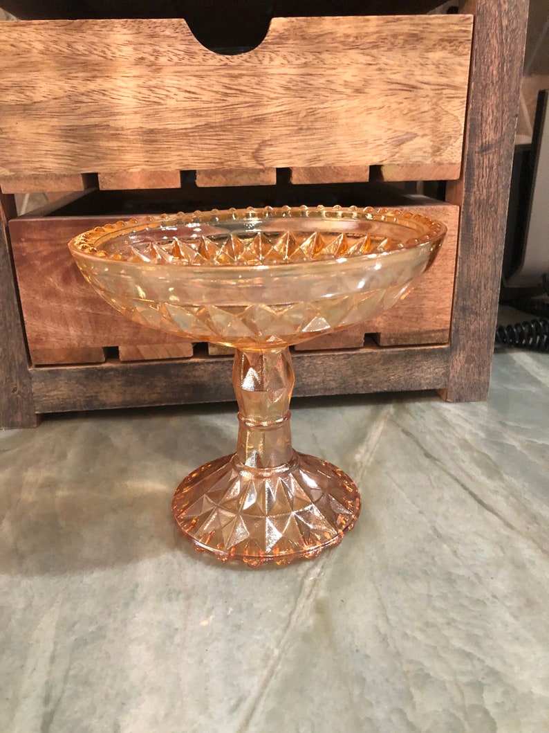 Vintage Marigold/orange/ Champagne Colored Depression Glass - Etsy