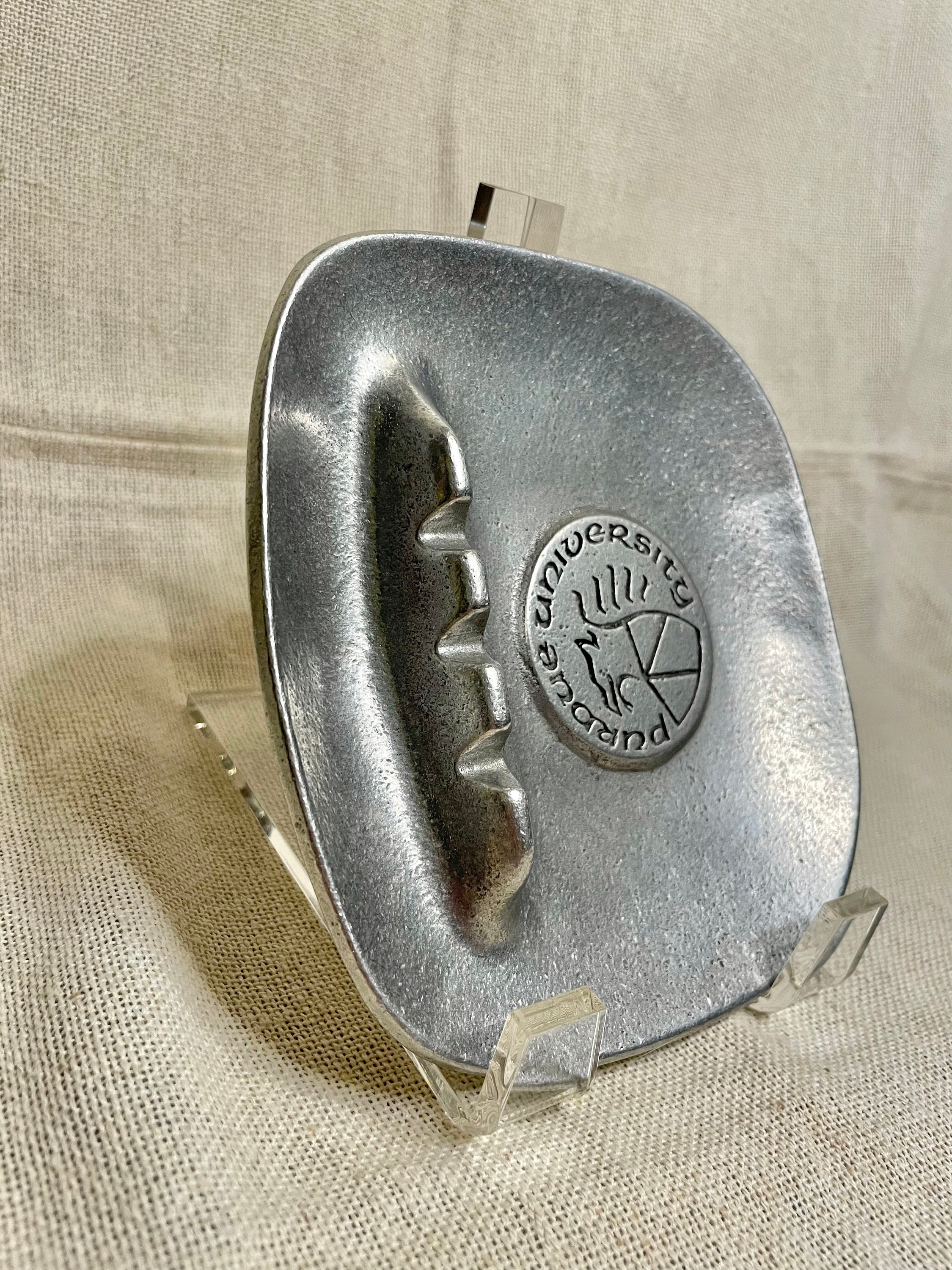 Vintage Perdue University Pewter Ashtray - Etsy