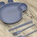 Kids Toddlers Pig (peppa Style) Plates (cutlery Set) - Etsy