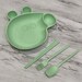 Kids Toddlers Pig (peppa Style) Plates (cutlery Set) - Etsy