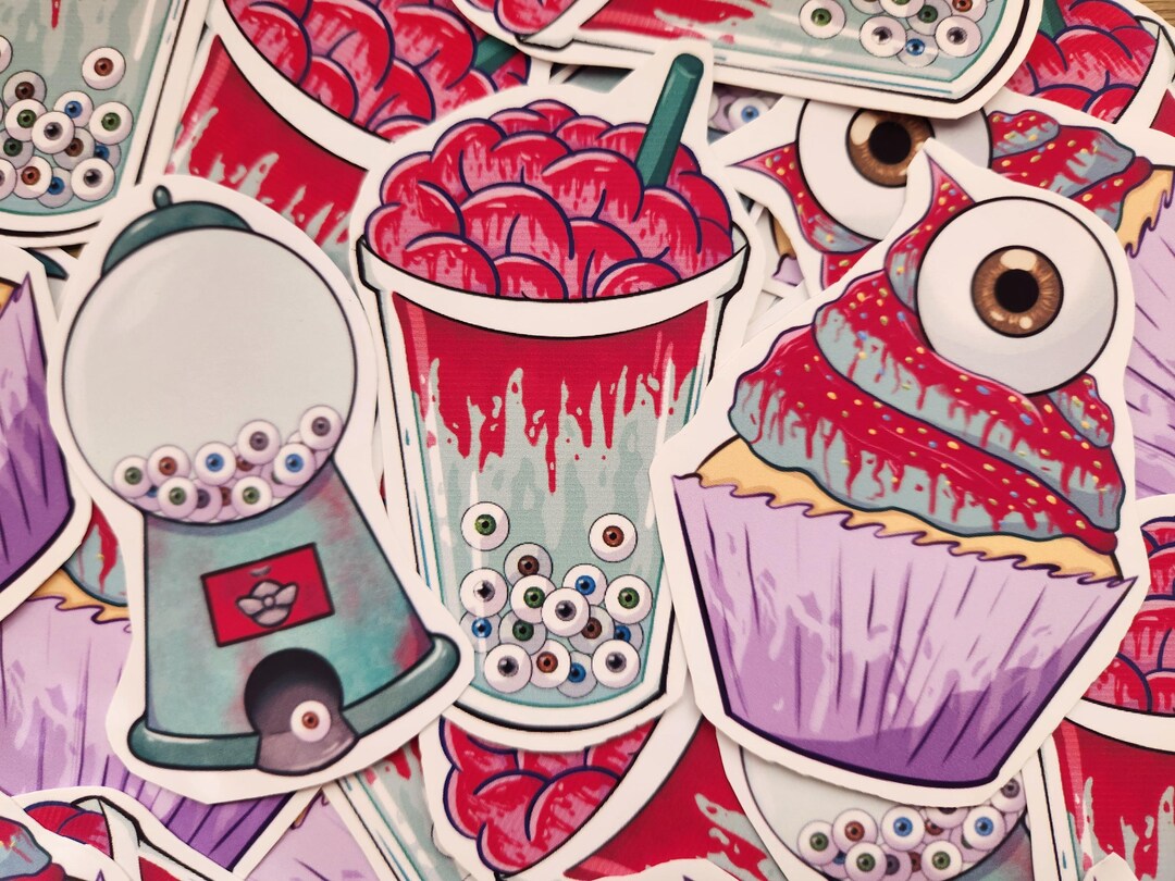 Zombie Treats Eyeball Boba Tea, Gumball Eye Machine, & Eyeball Cupcake ...