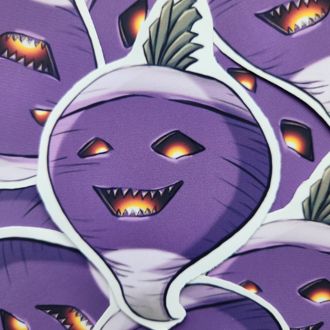 Samhain Turnip Jack-o-lantern Hand Cut Vinyl Matte Sticker/decal - Etsy