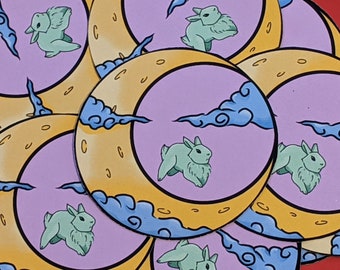 Jade Rabbit Decal - Etsy