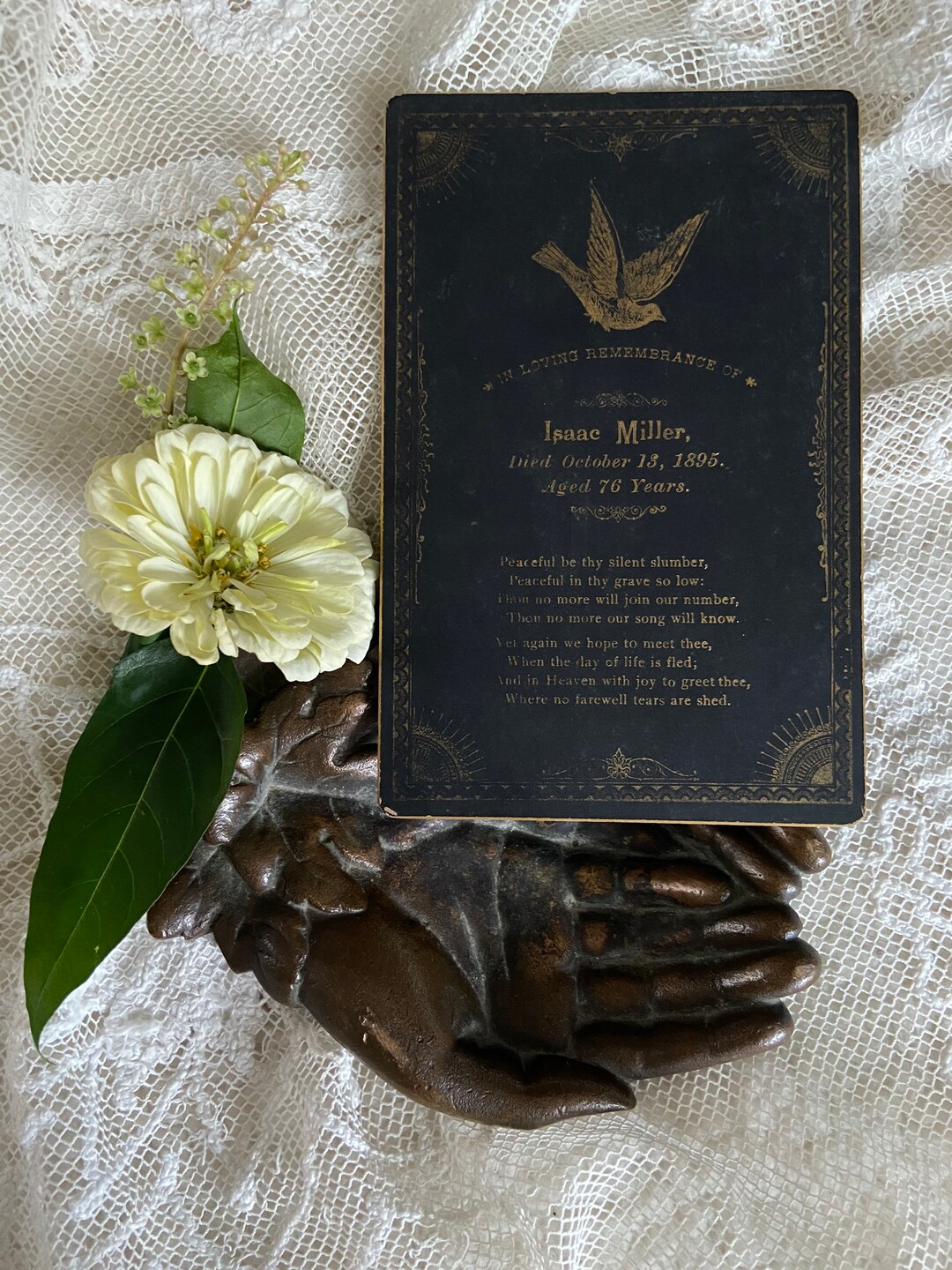 1895 Victorian Mourning Remembrance Card - Etsy