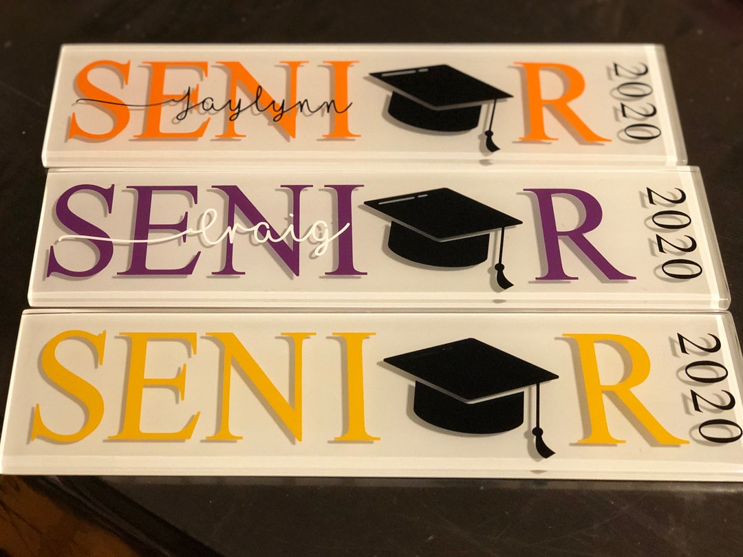 Graduation Glass Tile, Senior Plaque, Personalized Gift - Etsy