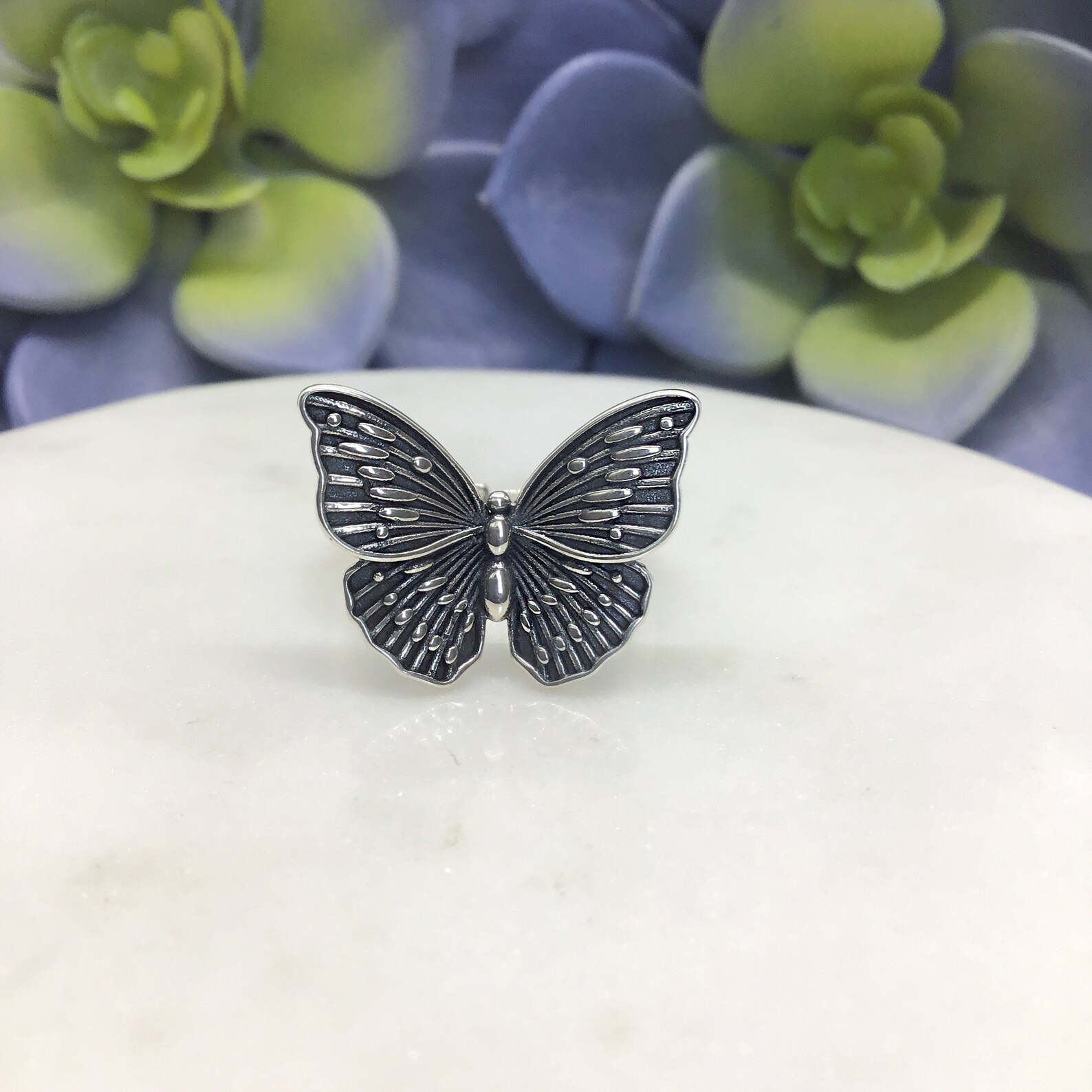Sterling Silver Butterfly Ring Butterfly Ring Statement - Etsy