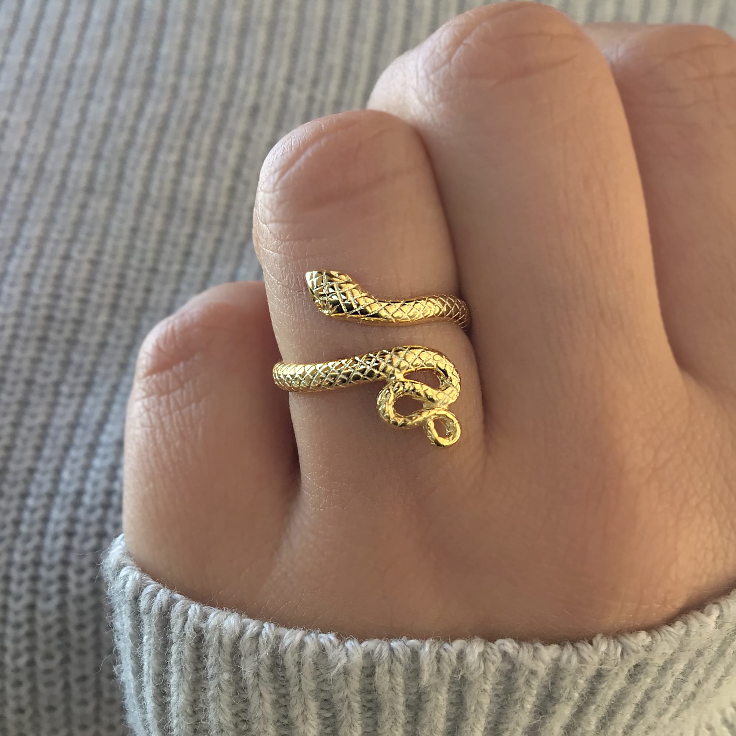 Gold Serpent Ring
