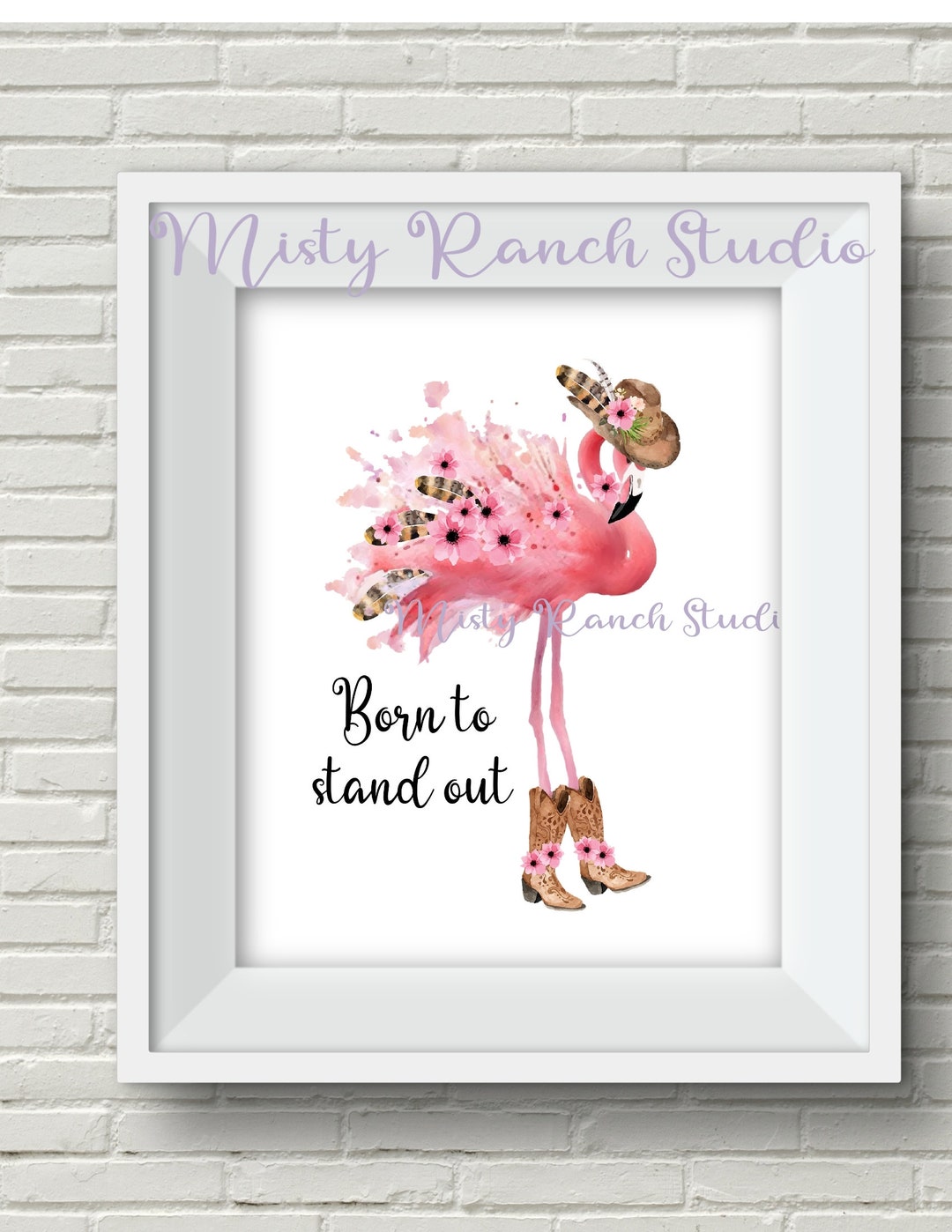 DIGITAL YOU-PRINT Png Jpeg Jpg born to Stand Out Flamingo, Sublimation ...