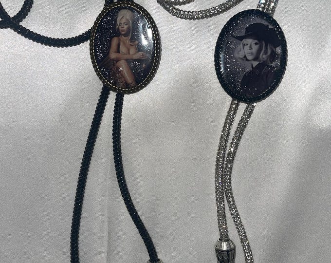 Custom Photo Bolo Tie! Cowboy Carter Rhinestone Rodeo Tie - Etsy