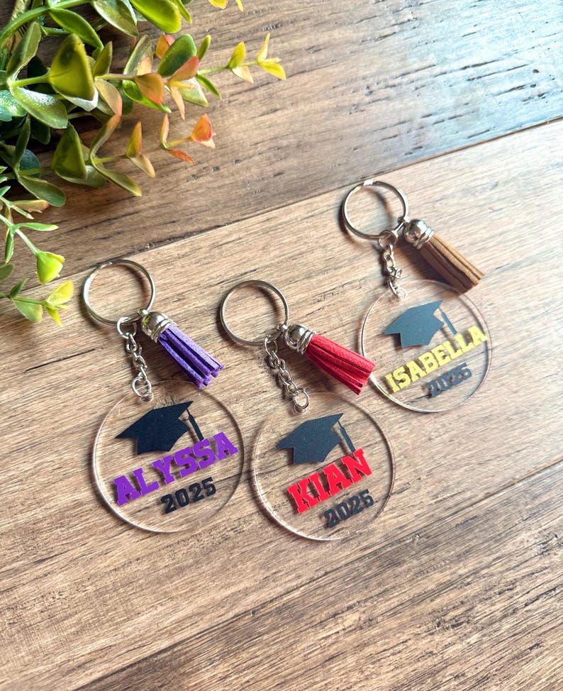 Senior Keychain, Class of 2026, Class of 2027 Keychains, Gifts for ...