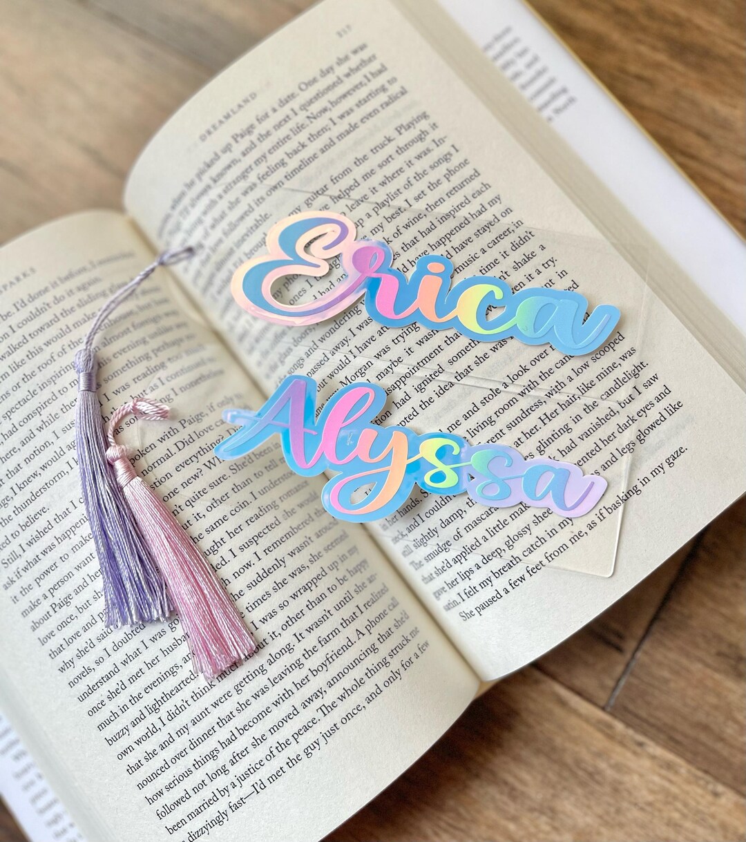 Personalized Pastel Bookmarks With Tassel, Gifts for Book Club and ...