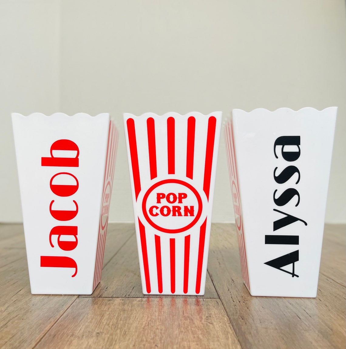 Personalized Popcorn Party Containers Carnival/ Circus Party - Etsy