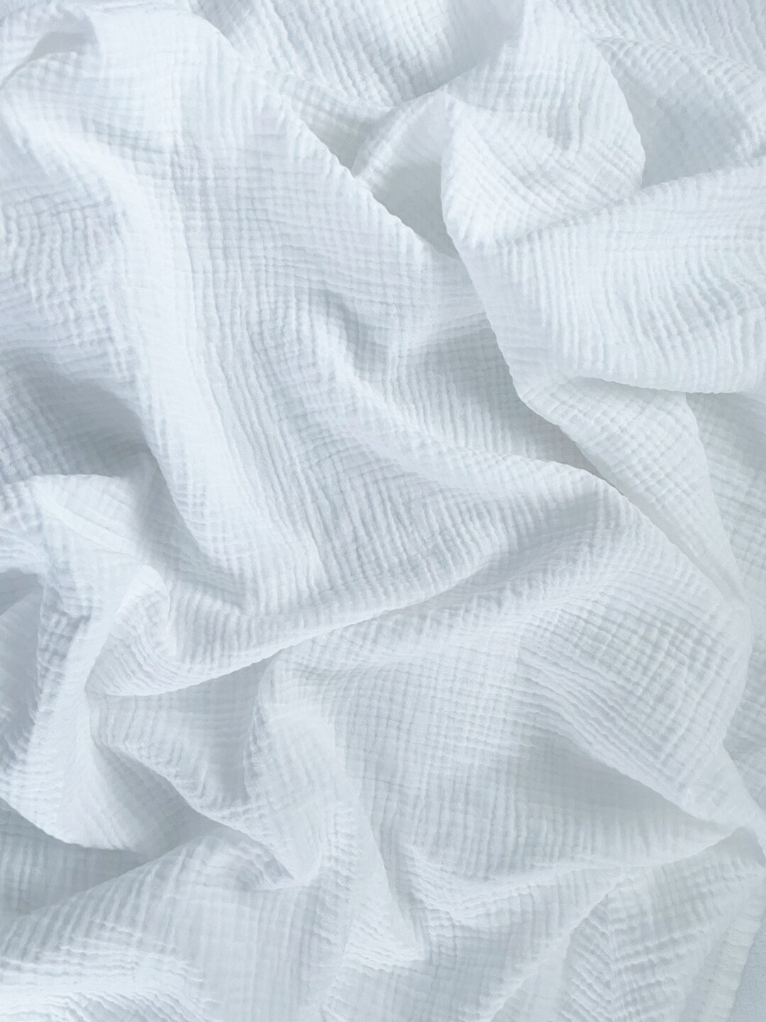 Gauze Baby Swaddle in White, DOUBLE GAUZE SWADDLE, Muslin Swaddle ...